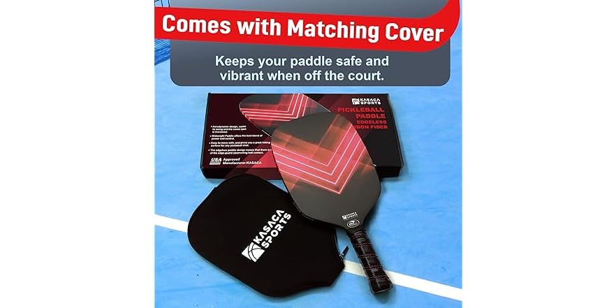 Kasaca Edgeless Pickleball Paddle Beginners