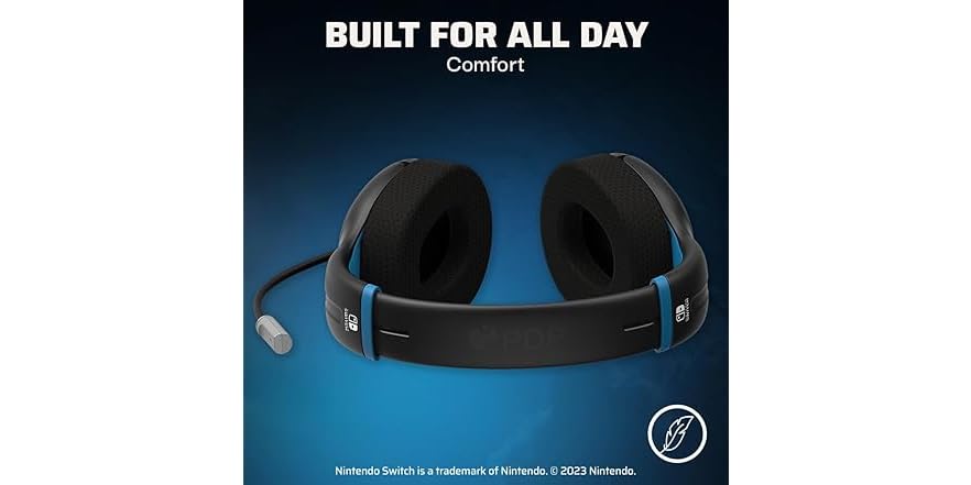 PDP Gaming AIRLITE Wired Stereo Headset with Mic
