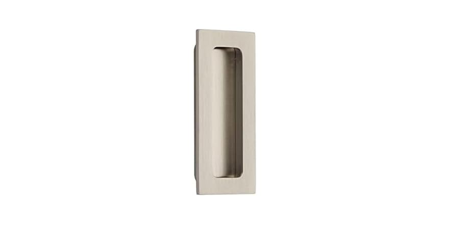 4" Tall Rectangular Flush Door Pull