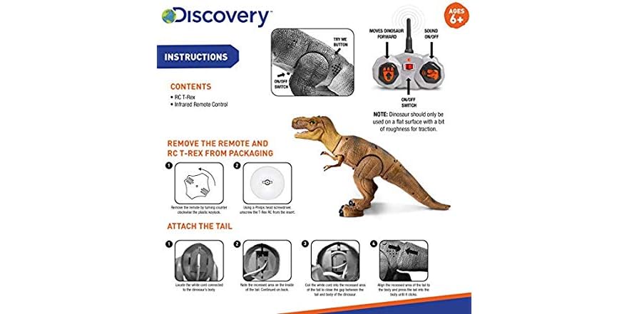 Discovery Kids Remote Control T Rex