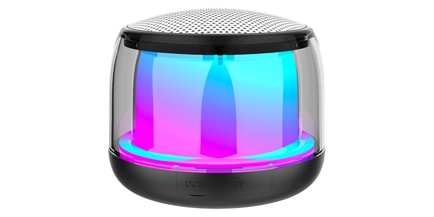 NIUTA Portable Bluetooth Speakers with Colorful Lights