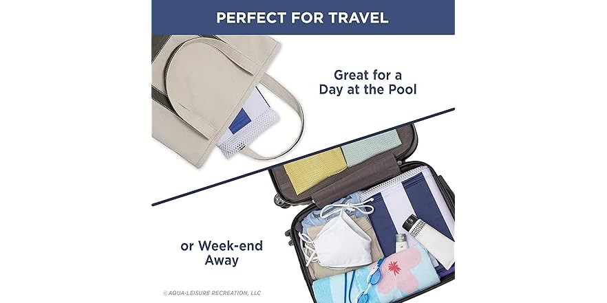 Aqua Pool Float Navy/White