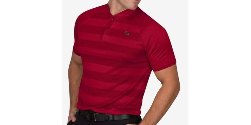 Three Sixty Men's Collarless Golf Polo