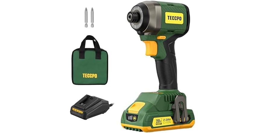TECCPO 20V Brushless Cordless Impact Driver Kit
