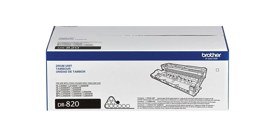 Brother BROTHER DR820 Brother DR-820 Genuine-Drum Unit, Seam (Open Box)