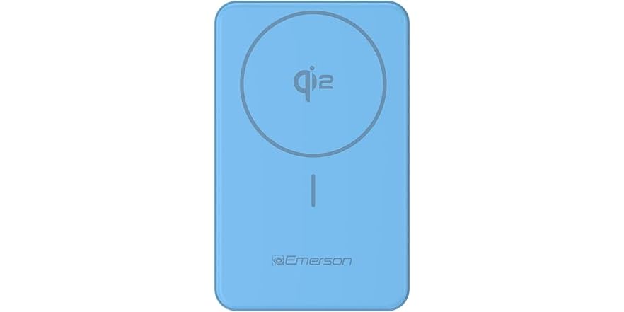 Emerson Compact 10,000mAh Power Bank with 15W Wireless Charging