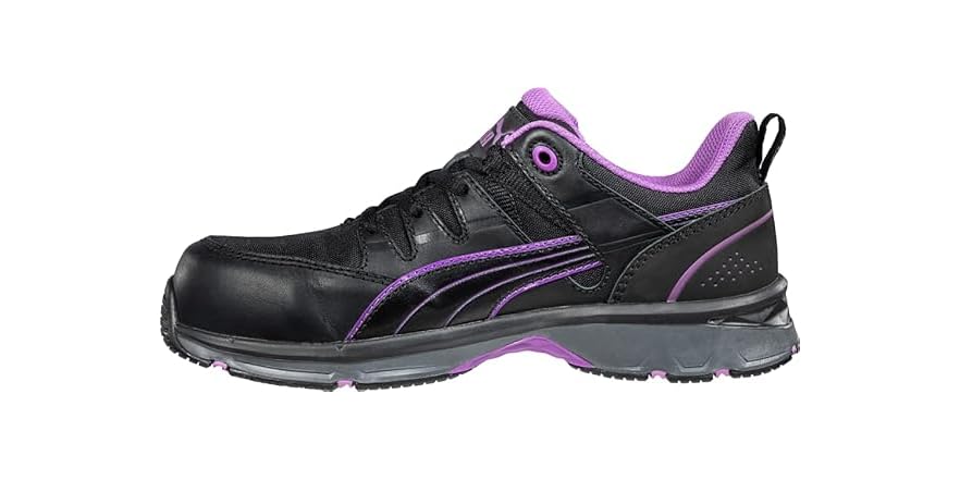 PUMA 643955 Women's Stepper Low Shoe, Black-Purple
