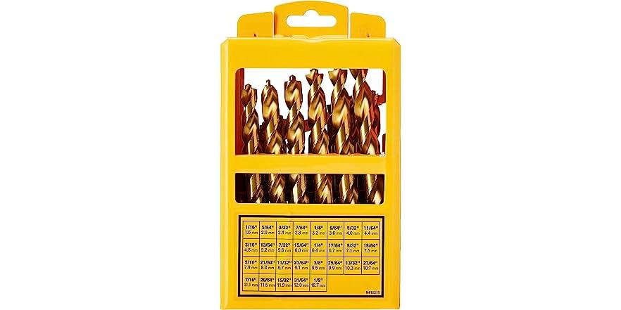DEWALT DW1369 29pc Titanium Nitride Coated Bit Set