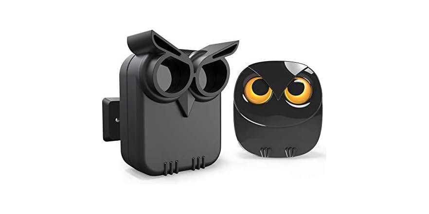 HTZSAFE Wireless Driveway Alarm, Owl