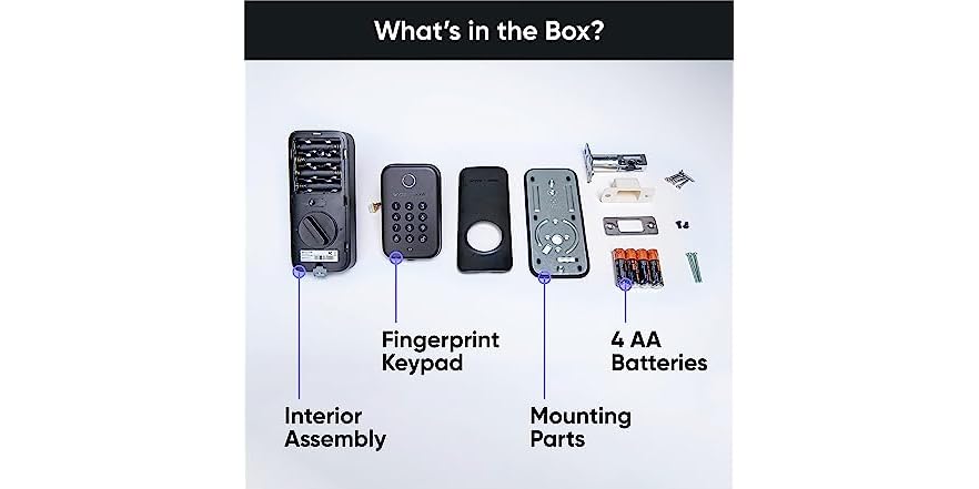 Wyze Lock Bolt Smart Fingerprint Keyless Entry Door Lock