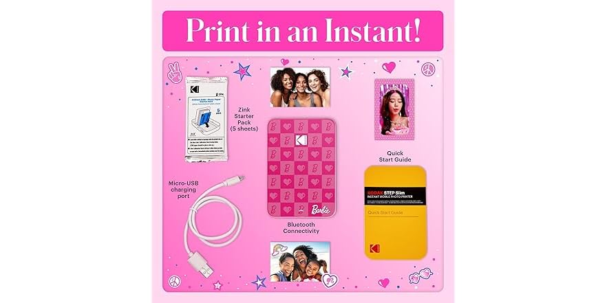 KODAK Barbie Instant Photo Printer