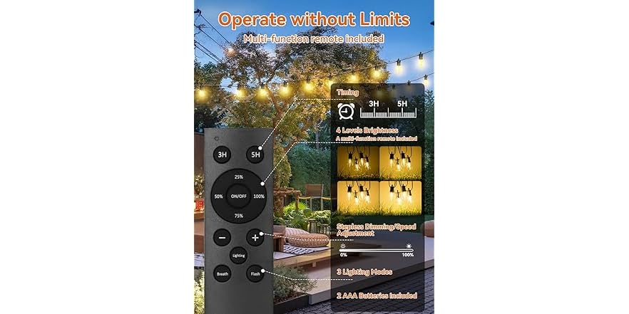 Brightever Solar Powered String Lights