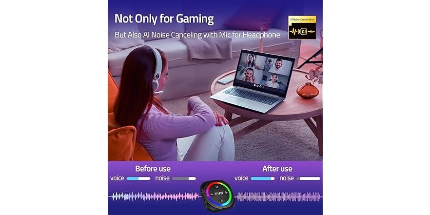 FHG DAC, External USB Sound Card Gaming