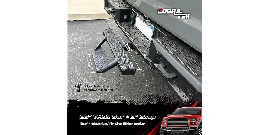 Cobra-Tek Bully Class III 2stg Hitch Receiver Step