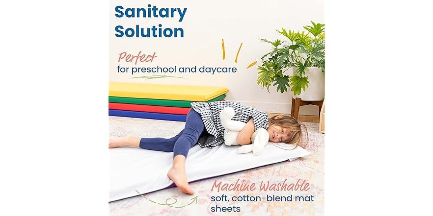 ECR4Kids Rest Mat Sheet - White