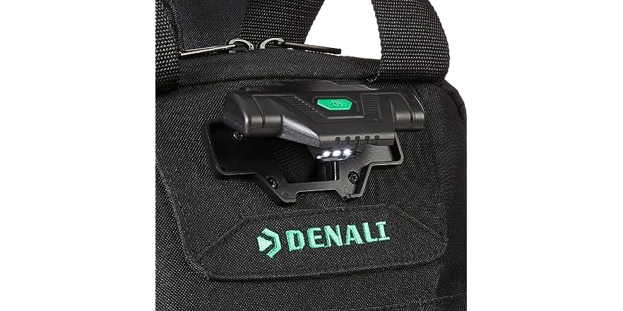 Amazon Brand - Denali Lighted Tool Bag, 55 Pockets