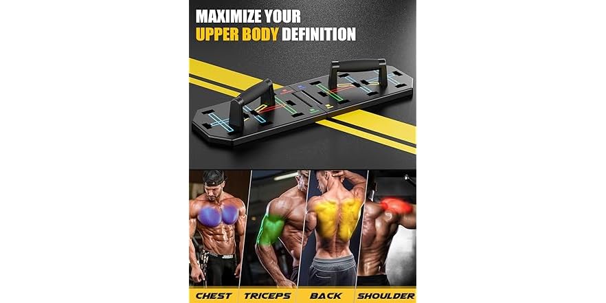 THE PUSH-UP BOARD Home Workout Equipment