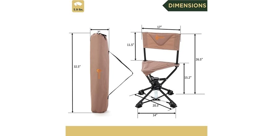 ARROWHEAD OUTDOOR Swivel Hunting Stool