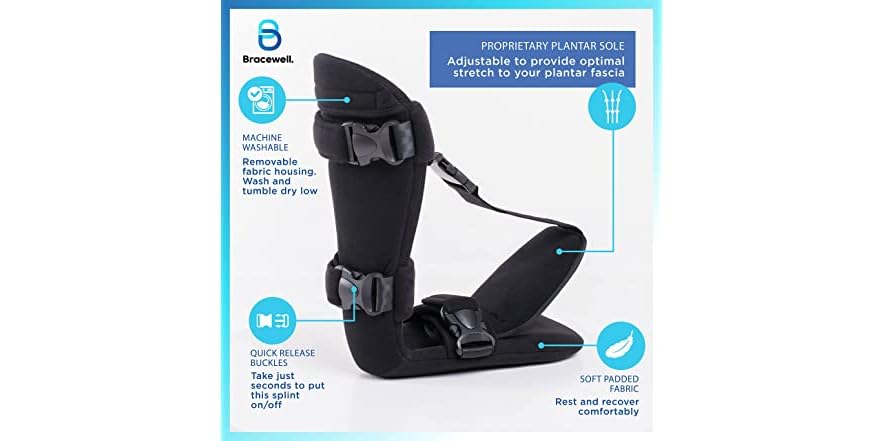 Bracewell Plantar Fasciitis Soft Night Splint Boot