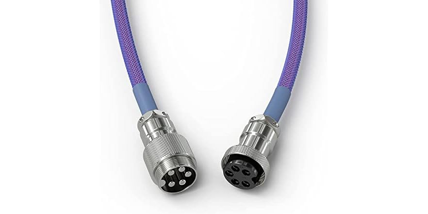 Glorious Coiled Keyboard Cables - Nebula Purple
