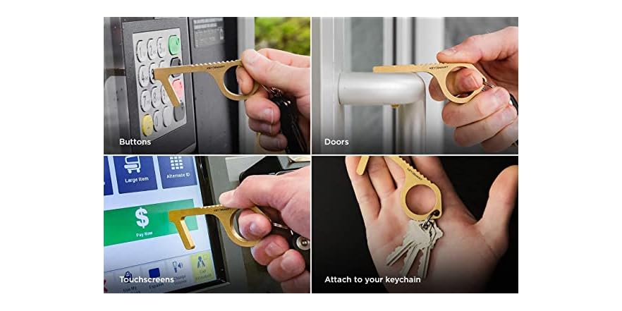 CleanKey by KeySmart Brass Hand Tool