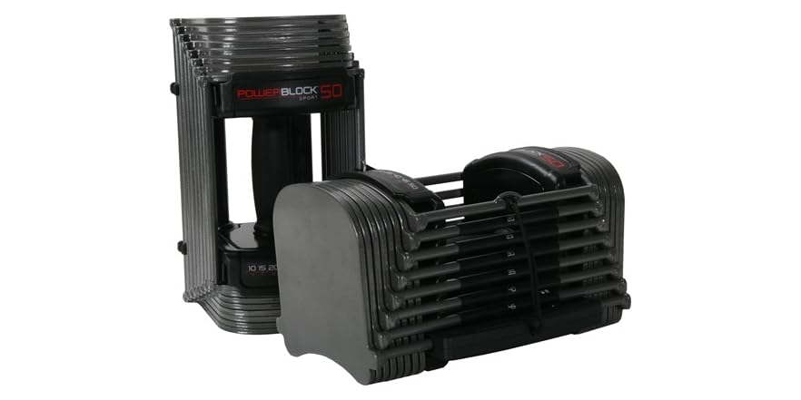 PowerBlock Sport 50 Adjustable Dumbbell Set