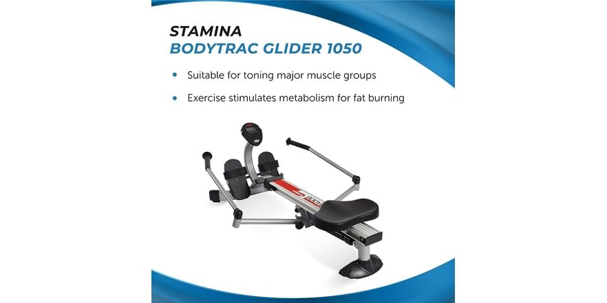 Stamina Glider Hydraulic Rowing Machine