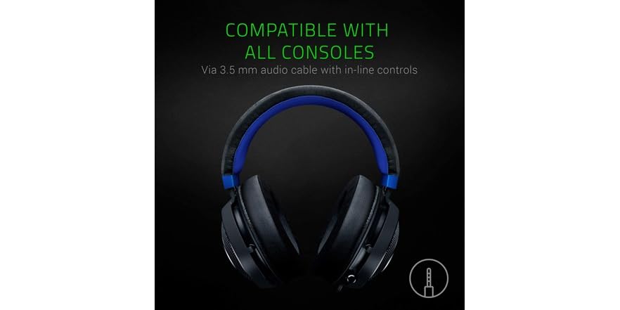 Razer Kraken Gaming Headset - Black/Blue