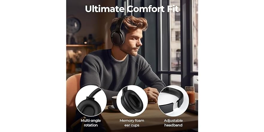 (NEW) SE7 Active Noise Cancelling Wireless Bluetooth Headphones