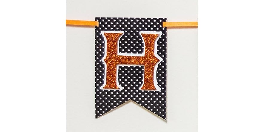 DII Glitter Happy Halloween Paper Banner