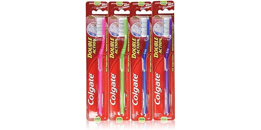 COLGATE 1 x Double Action Toothbrush Medium
