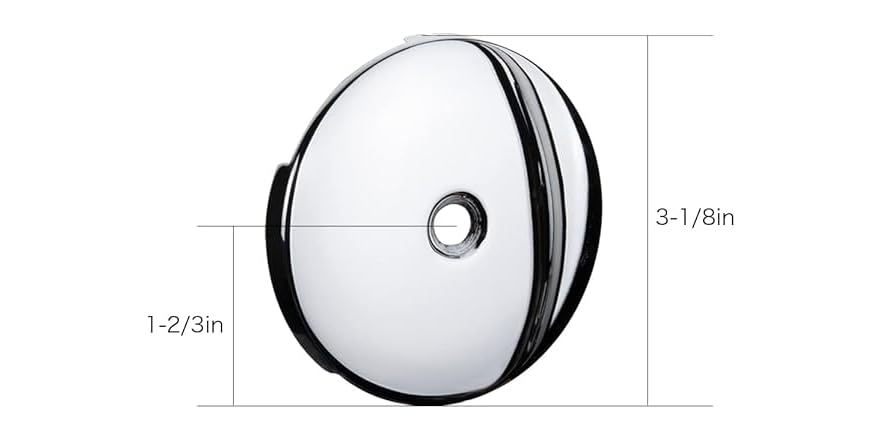 2 Pack Bathtub Drain Overflow Face Plate