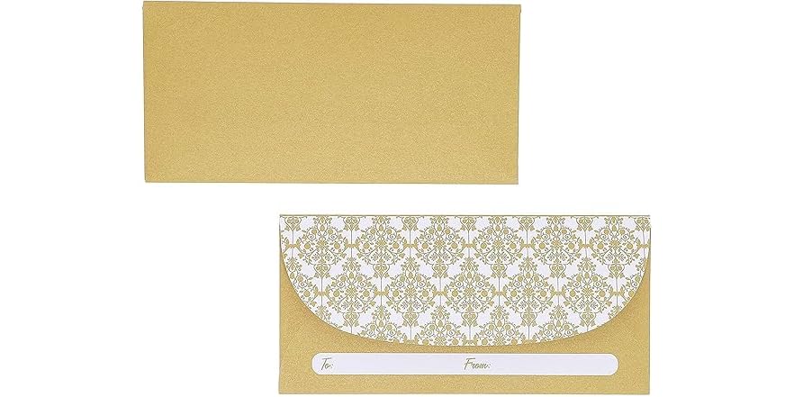 200 Pack Gold Money Envelopes