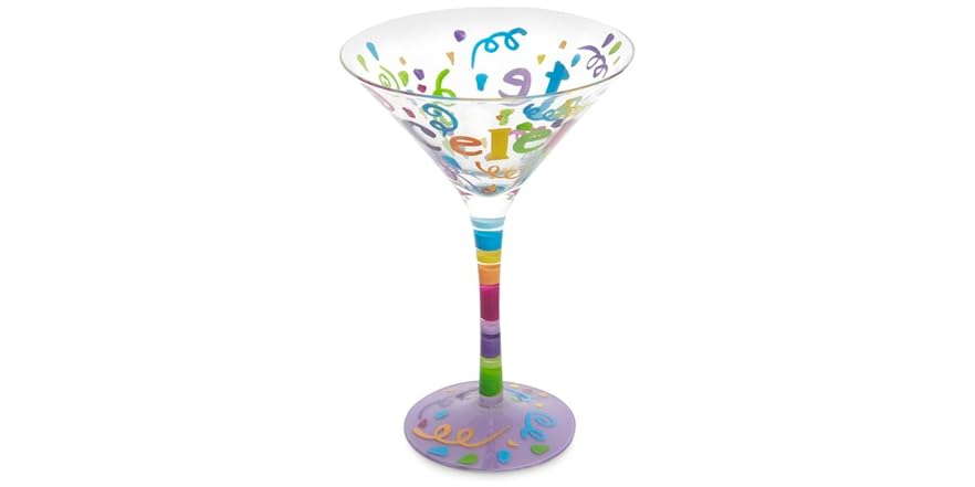 Top Shelf Celebrate Martini Glass