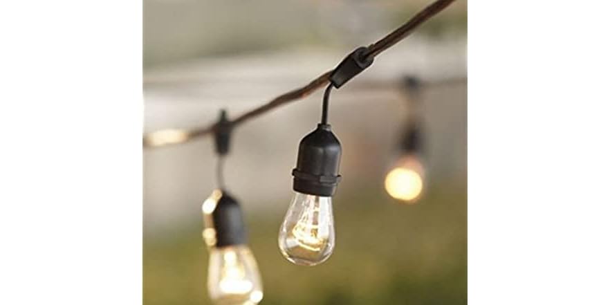 Deneve Outdoor String Lights, 48 ft