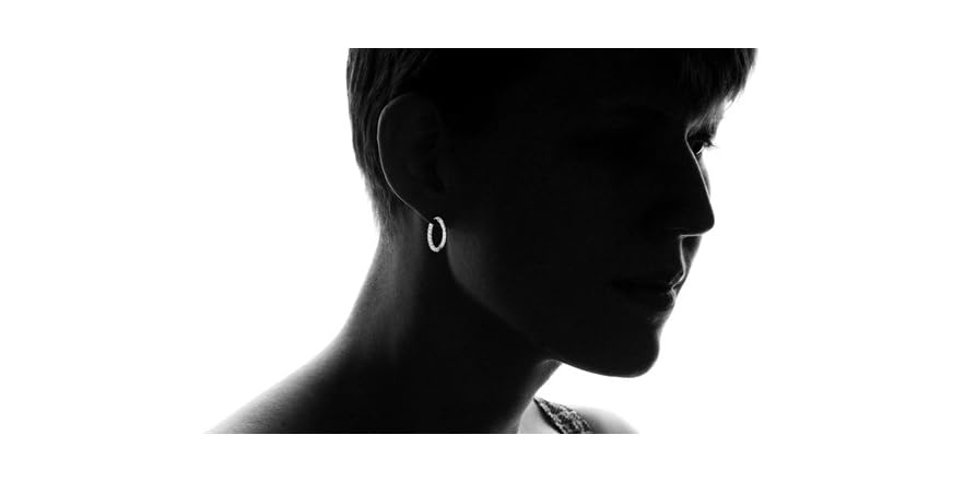 Inside Out Crystal Hoop Earrings