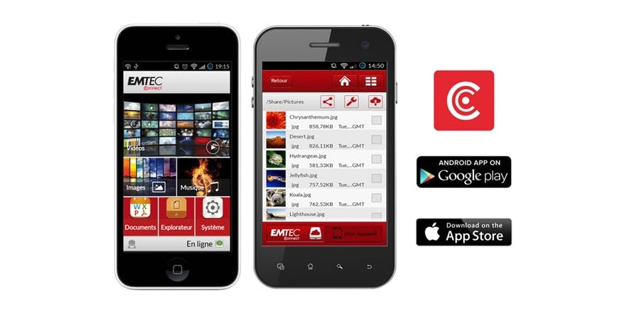 EMTEC 1TB USB 3.0 Wi-Fi Portable HD