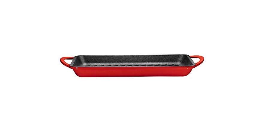Bruntmor Enameled Cast Iron Rectangular Grill Pan