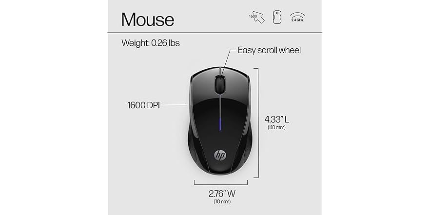HP X3000 G2 Wireless Mouse 395128