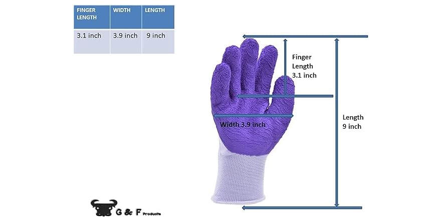 (3 PACK) Gardening Gloves with Texture Grip