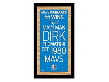 Dallas Mavericks 9.5" x 19" Sign