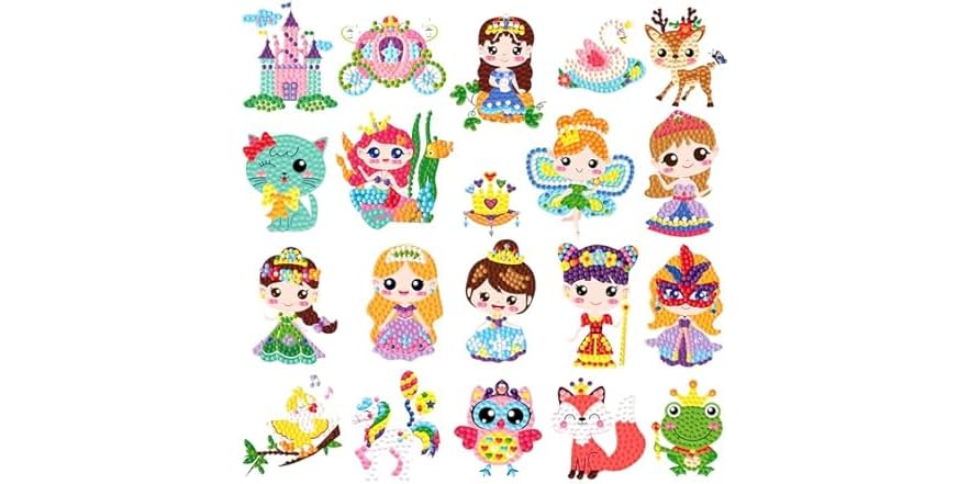 3 Packs DIY Diamond Art Stickers