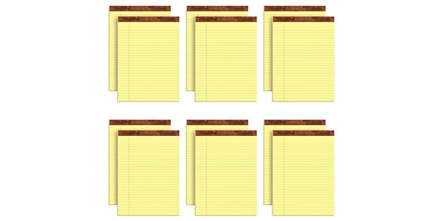 TOPS 8.5 x 11.75 Legal Pads, 12 Pack, The Legal Pad Brand,
