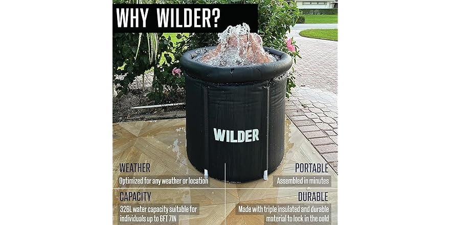 Wilder XL Ice Bath Cold Plunge 86 Gallon (Open Box)