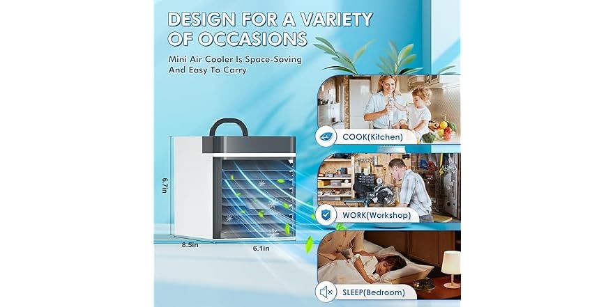 Portable Air Cooler Fan (Open Box)