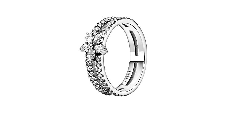 PANDORA Sparkling Snowflake Ring