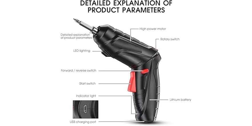 Taygate AAP-Tool-09 Cordless Screwdriver (47PCs)