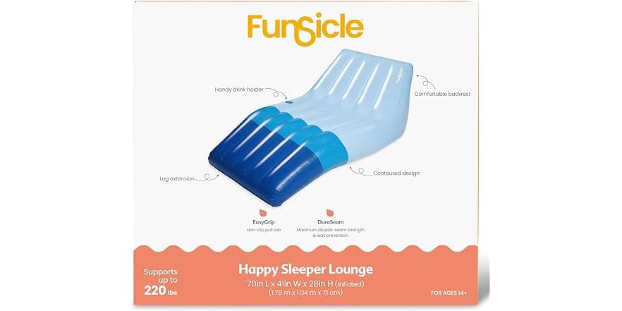 Funsicle Happy Sleeper Floating Lounge