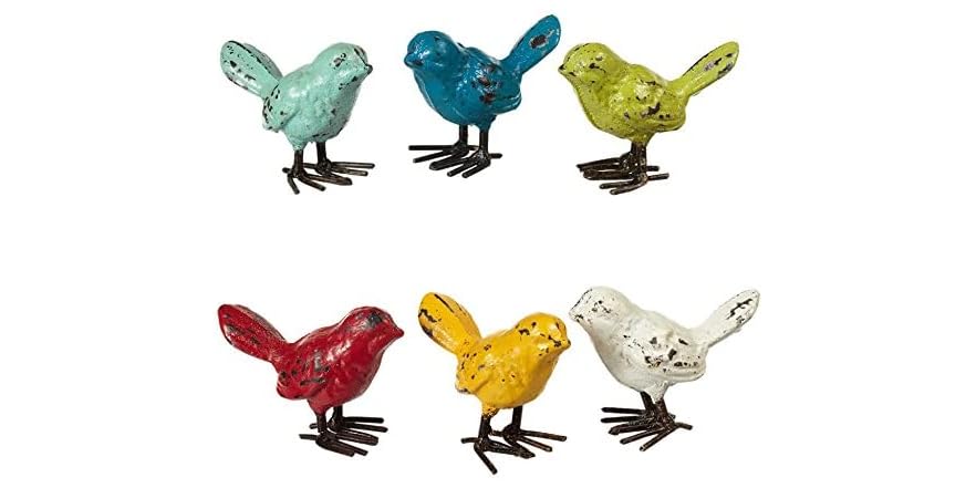 Mini Cast Iron Bird Figurine