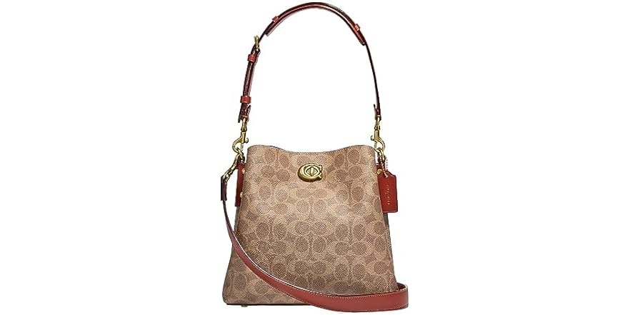 Coach Canvas Signature Willow Bucket Bag